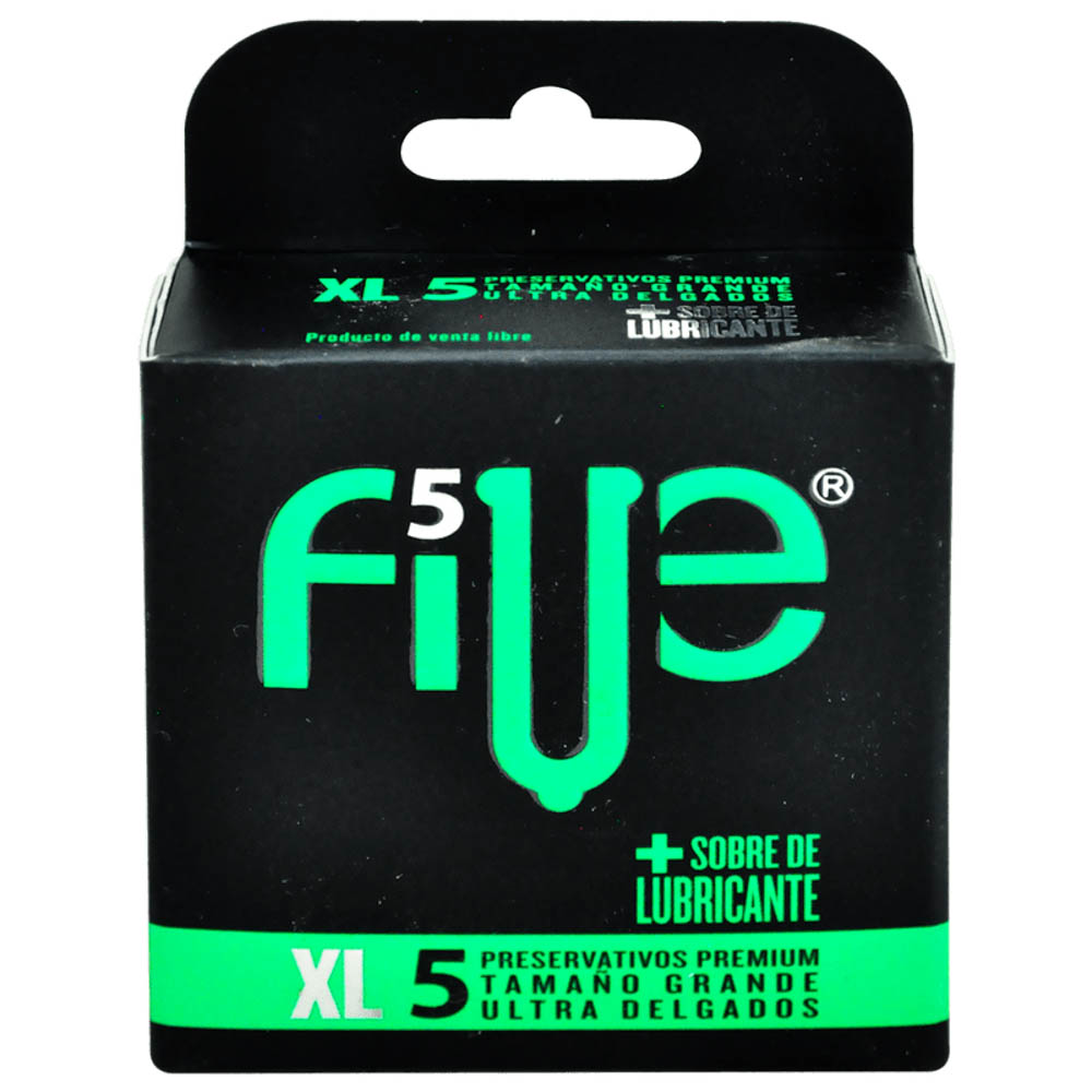 Condon Preservativo Five Xl (5 preservativos) – Foreplay
